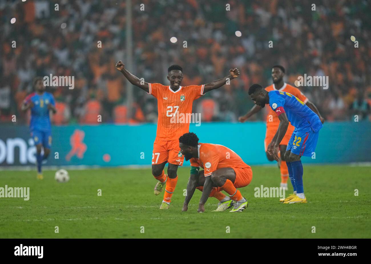 February 07 2024: Jean Thierry Lazare Amani (Ivory Coast) with post ...