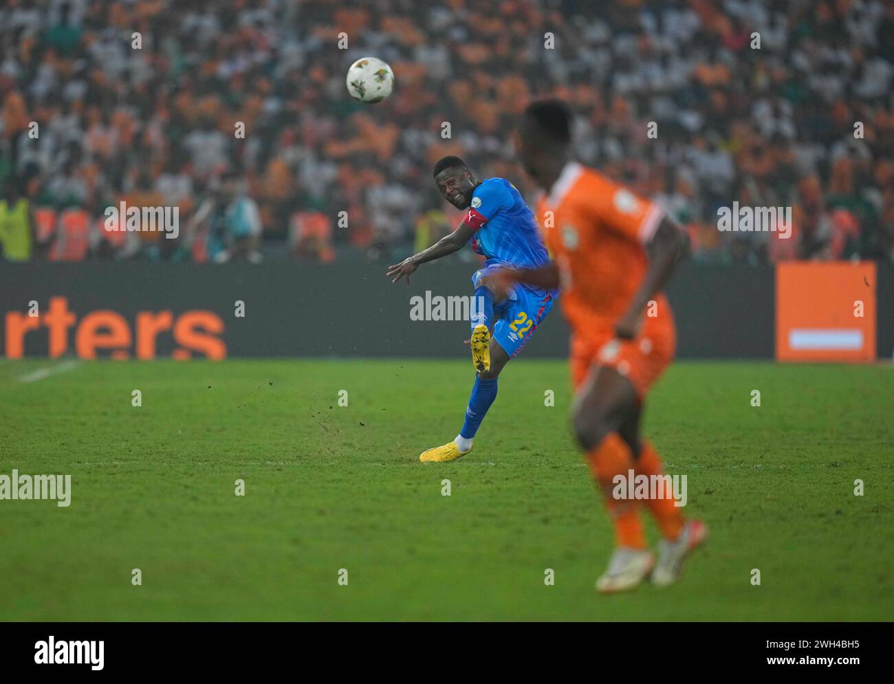February 07 2024: Chancel Mangulu Mbemba (DR Congo) controls the ball ...