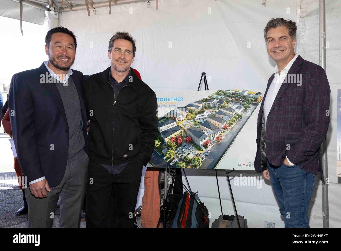 Palmdale, USA. 07th Feb, 2024. Tom Hsieh, Christian Bale and Gilbert ...