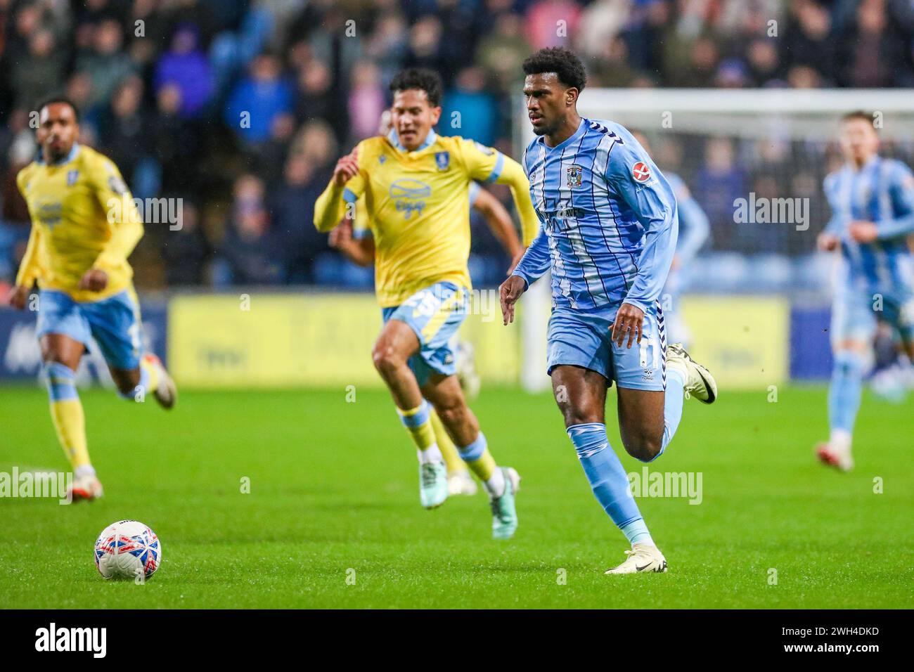 Coventry, UK. 06th Feb, 2024. Coventry City forward Haji Wright (11) in ...