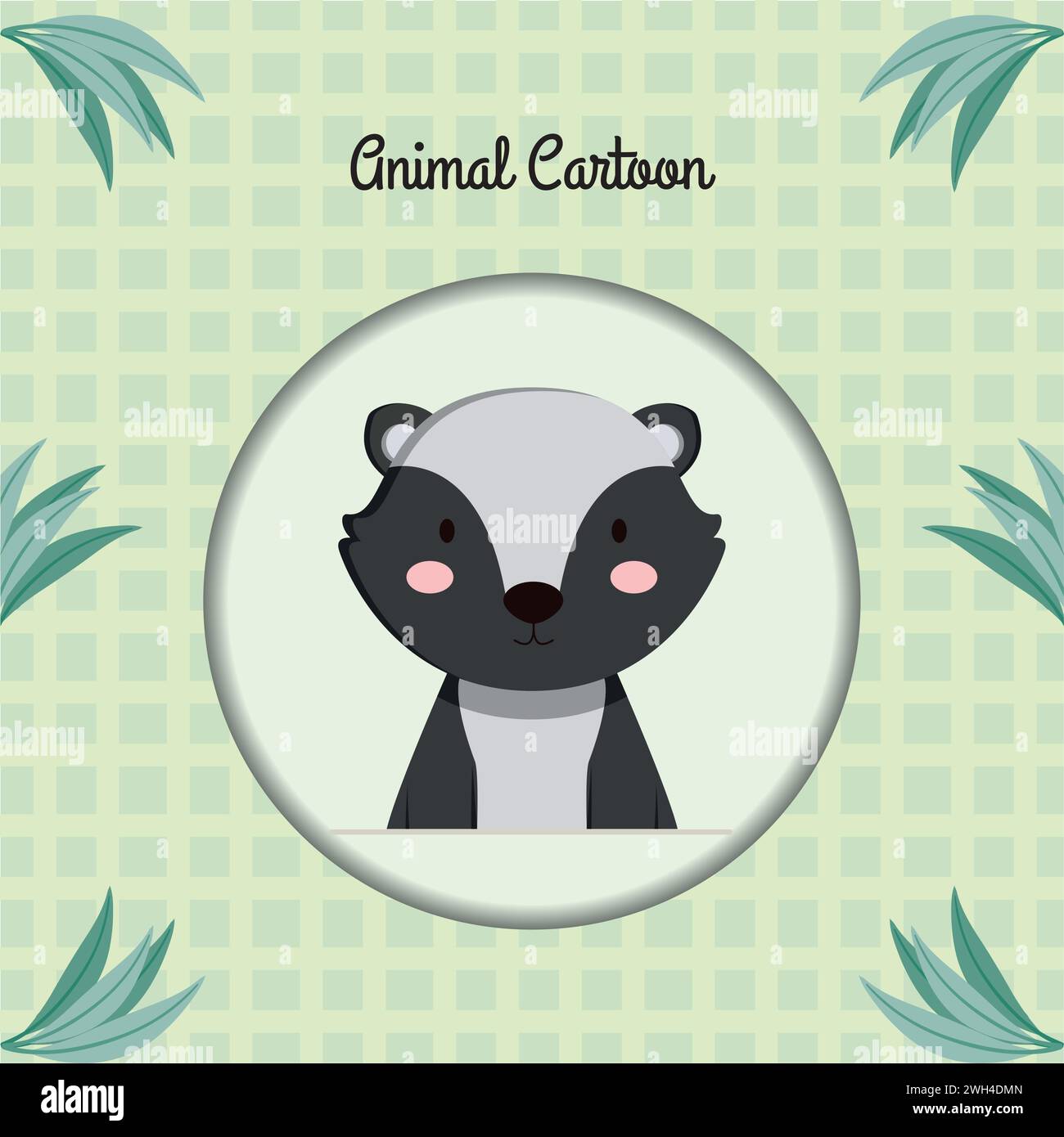 Isolated cute polecat character avatar Vector Stock Vector Image & Art ...