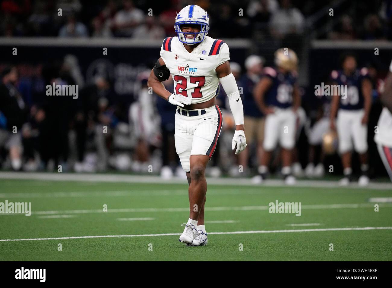 East's Trey Taylor, of Air Force, lines up during the East West Shrine ...