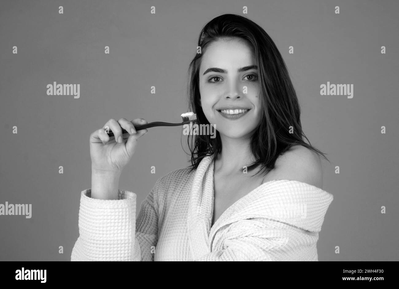 Beautiful young smiling woman with healthy teeth, beautiful female ...