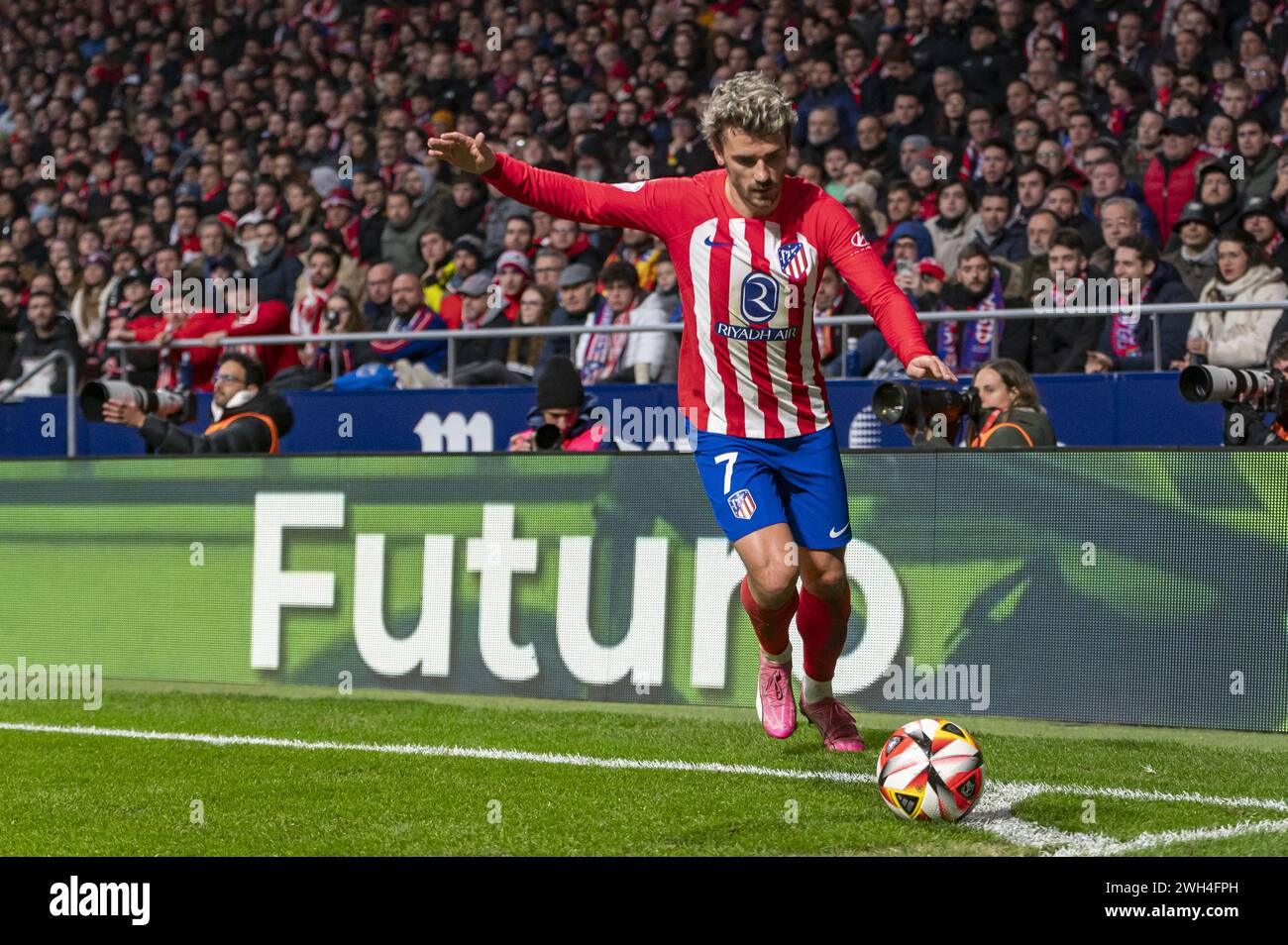 Madrid, Spain. 07th Feb, 2024. Antoine Griezmann of Atletico Madrid ...
