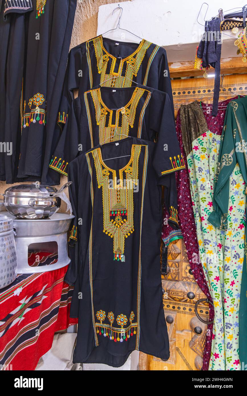 Middle East, Saudi Arabia, Al-Qassim, Unaizah. Traditional women's ...