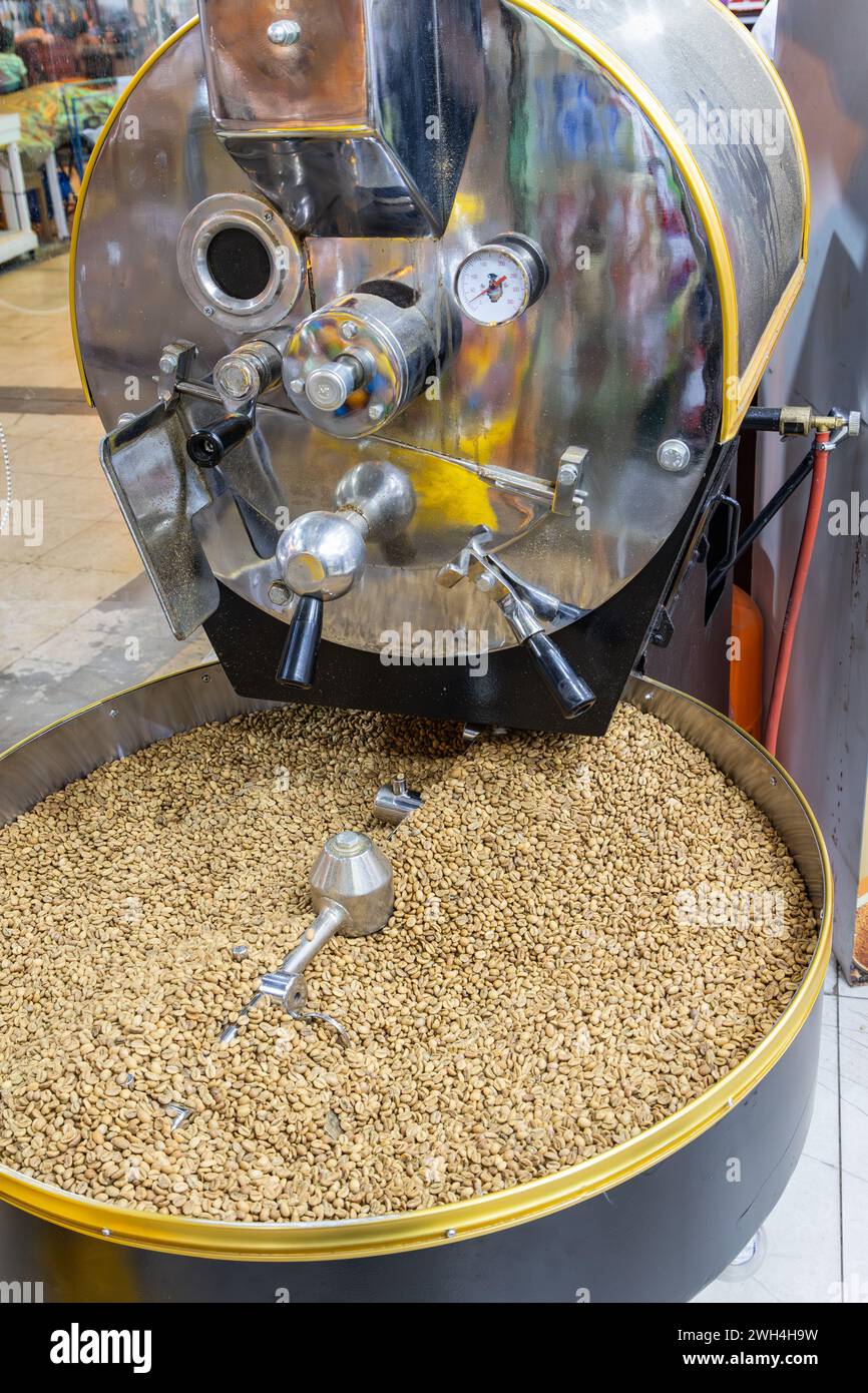 Middle East, Saudi Arabia, Tabuk Province, Tayma. Dried coffee beans at ...