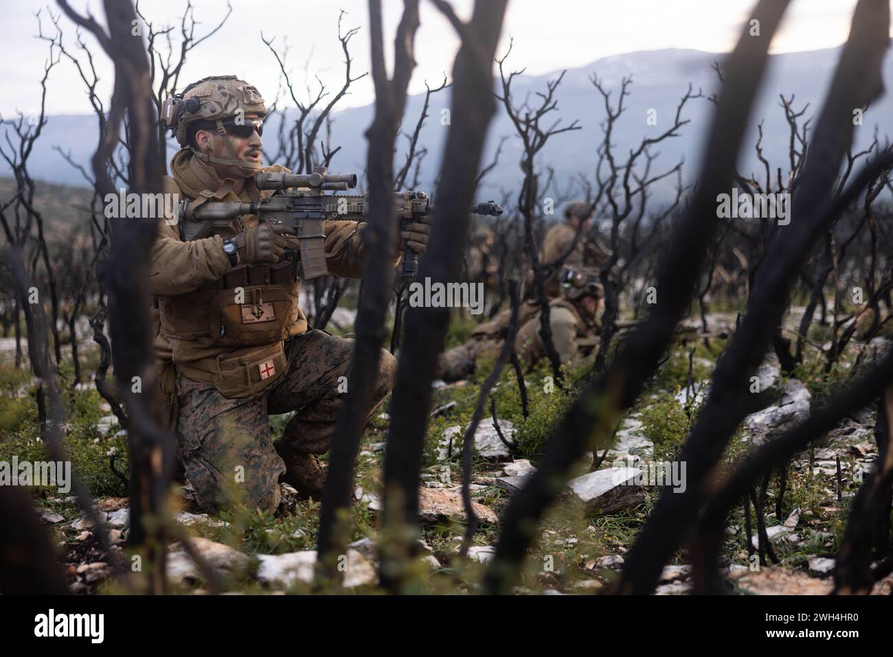 U.S. Marines from the 26th Marine Expeditionary Unit (Special ...
