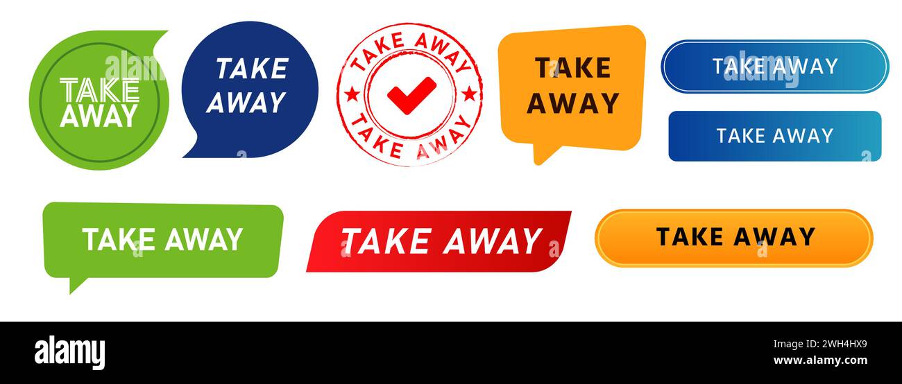 Takeaway stamp hi-res stock photography and images - Alamy