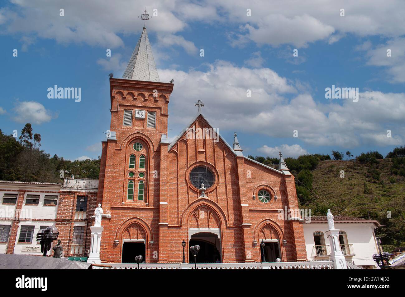 Montebello, Antioquia - Colombia. January 24, 2024. The Church of Our ...