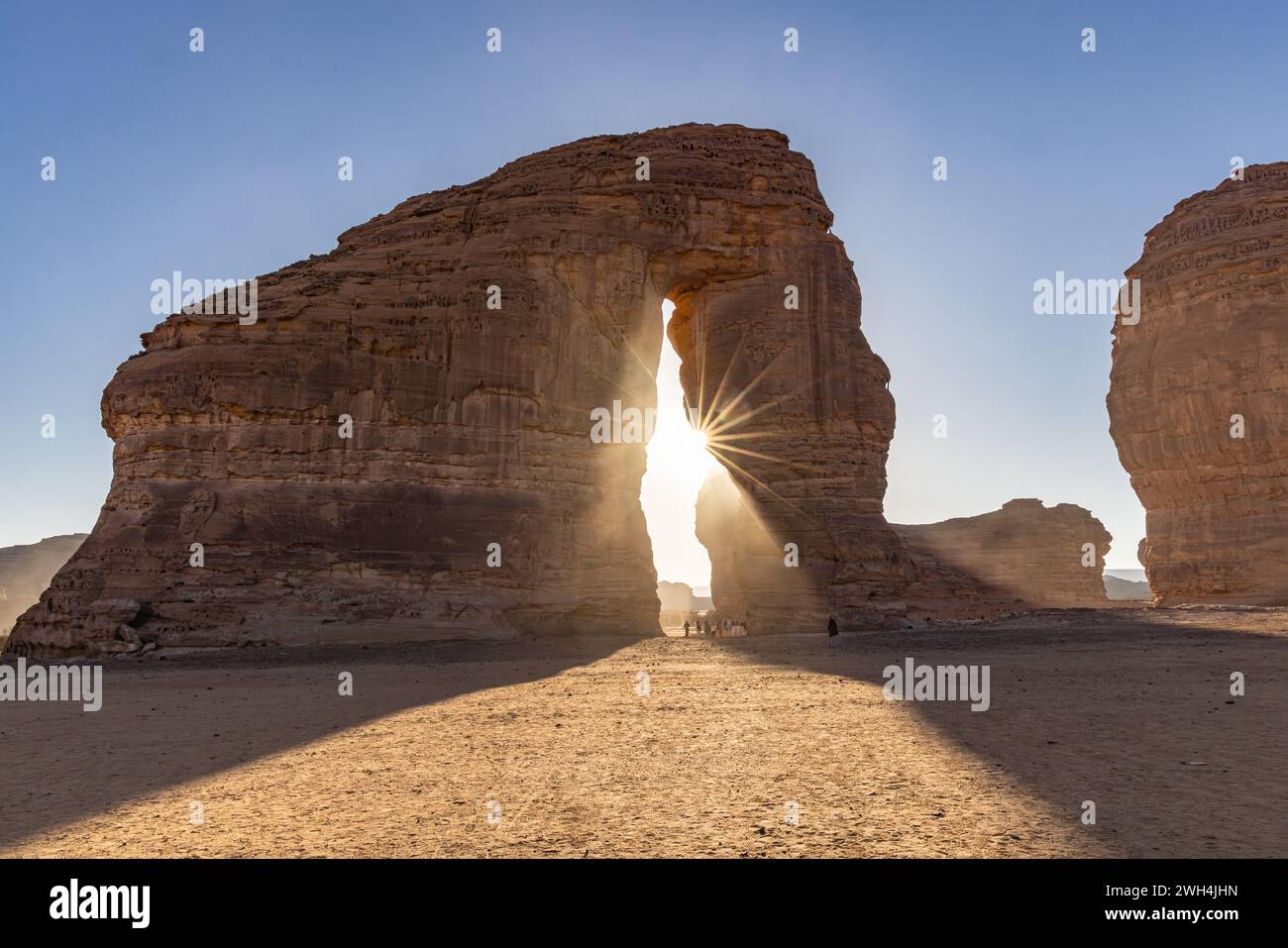 Middle East, Saudi Arabia, Medina, Al-Ula. Elephant Mountain in the ...