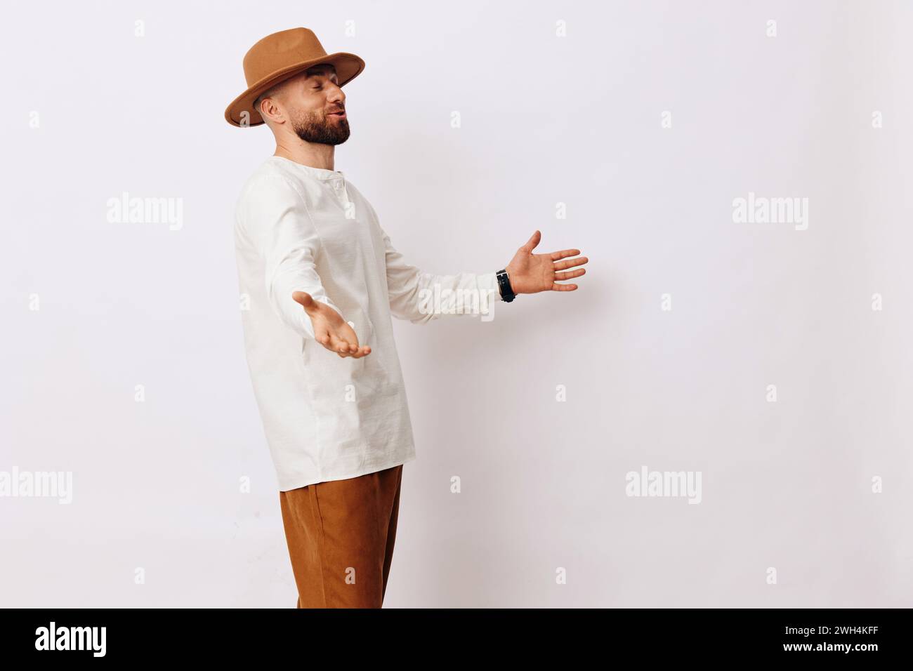 Men attractive model portrait guy white handsome background lifestyle ...