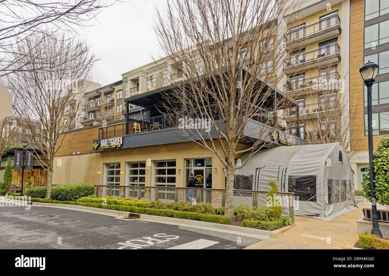 ALPHARETTA, GEORGIA - December 29, 2023: Avalon is a mixed-use ...