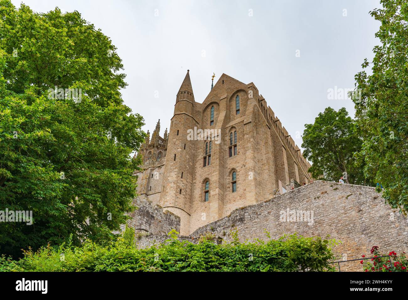 Abbey of Mont Saint Michel, an UNESCO island in Normandy, France Stock ...