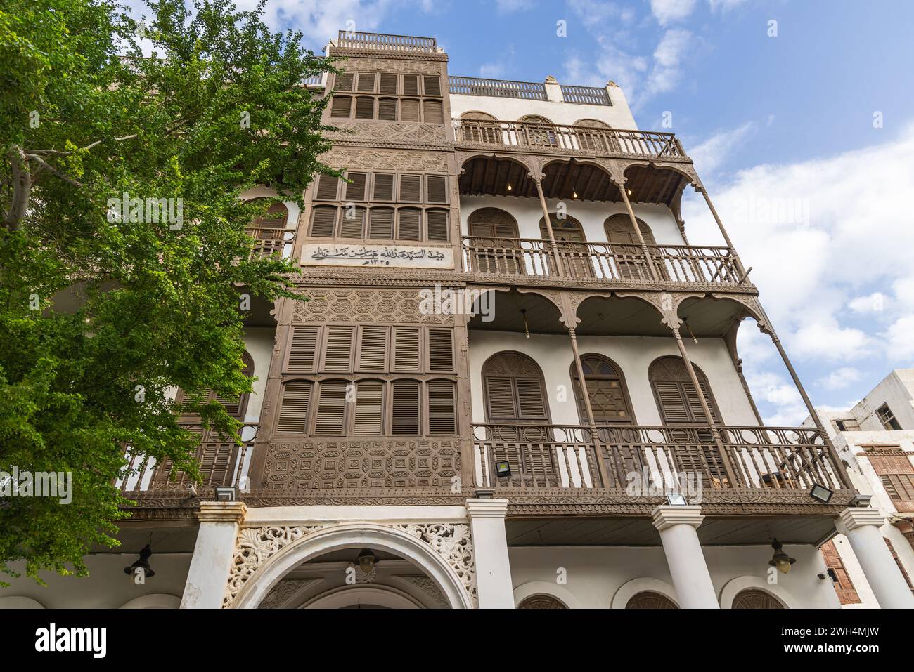 Middle East, Saudi Arabia, Mecca, Jeddah, Al-Balad. Traditional Hijazi ...