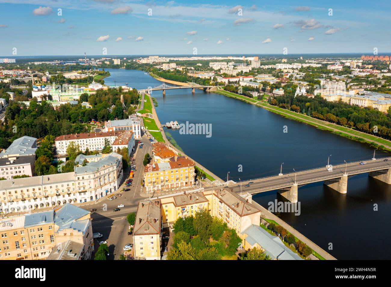 Aerial view volga river shore hi-res stock photography and images - Alamy