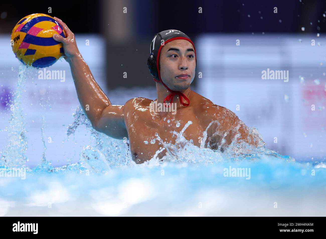 Doha, Qatar. 7th Feb, 2024. Keigo Okawa (JPN) Water Polo : World ...