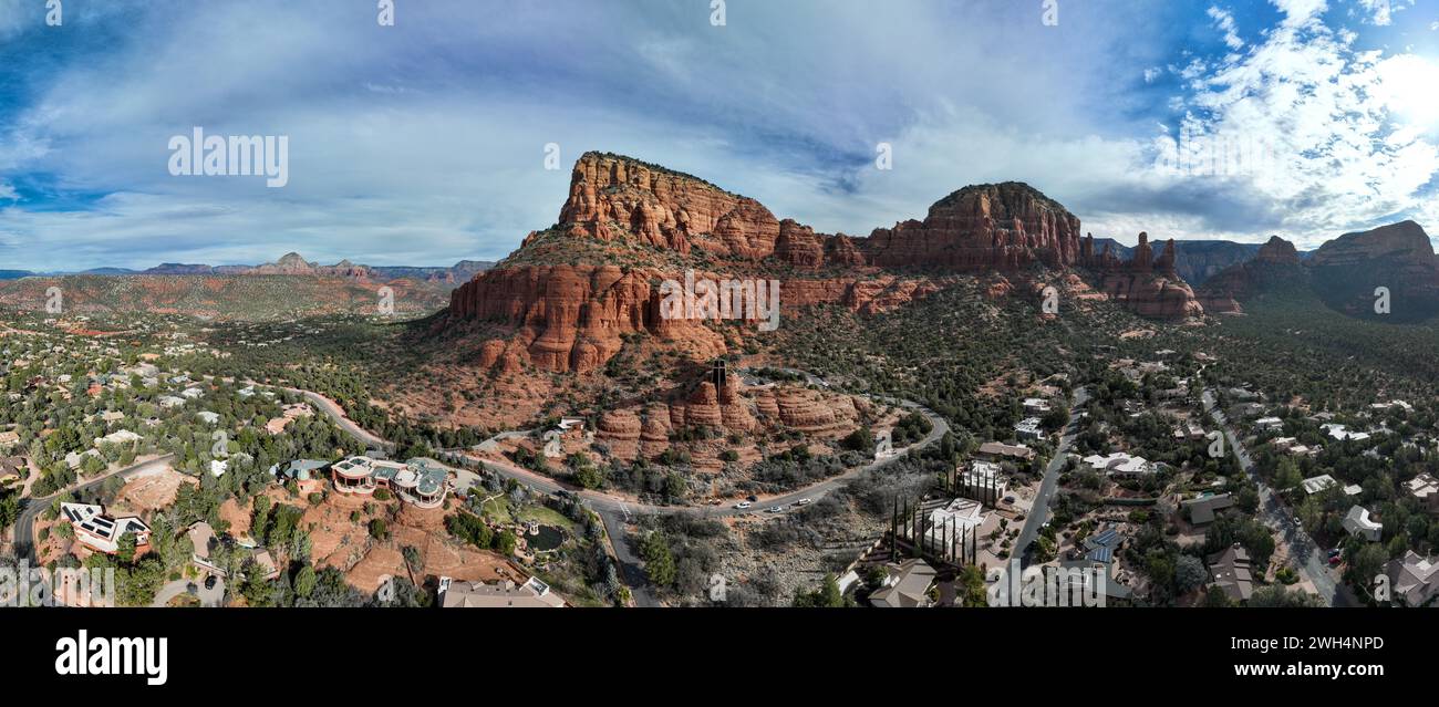 Chapel of the Holy Cross - Cross shaped church built into rock cliffs ...