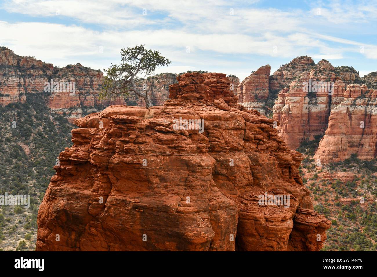 Scenic nature of Sedona, Arizona and the natural rock formations Stock ...