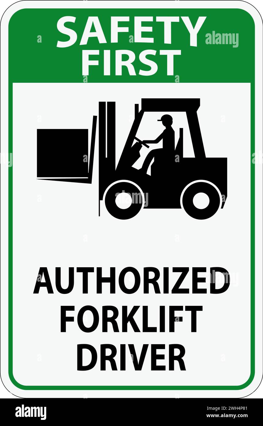 Forklift safety sticker hi-res stock photography and images - Alamy