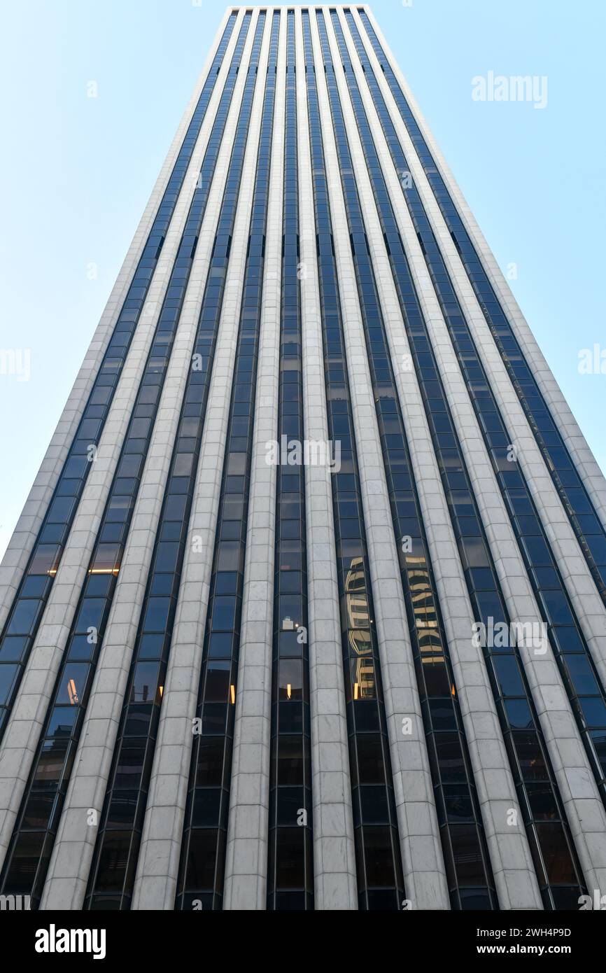 New York City - Jan 1, 2023: The GM Building is a 50-story office tower ...