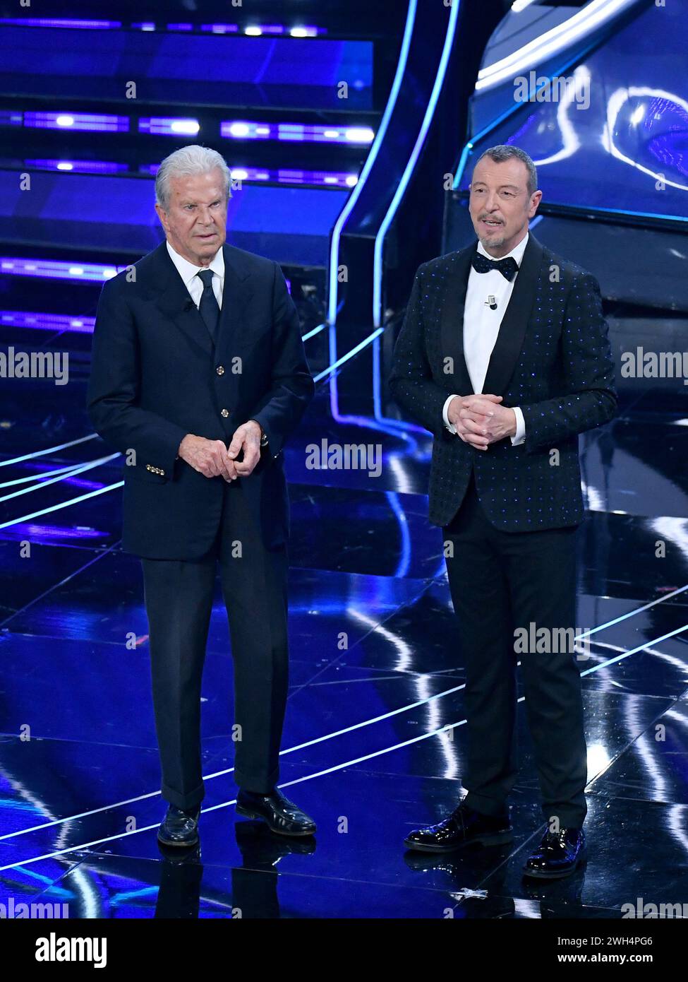 Sanremo, . 08th Feb, 2024. Sanremo, 74th Italian Song Festival, Second ...