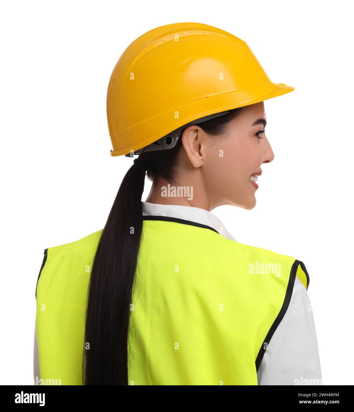 Back view portrait woman engineer hi-res stock photography and images ...