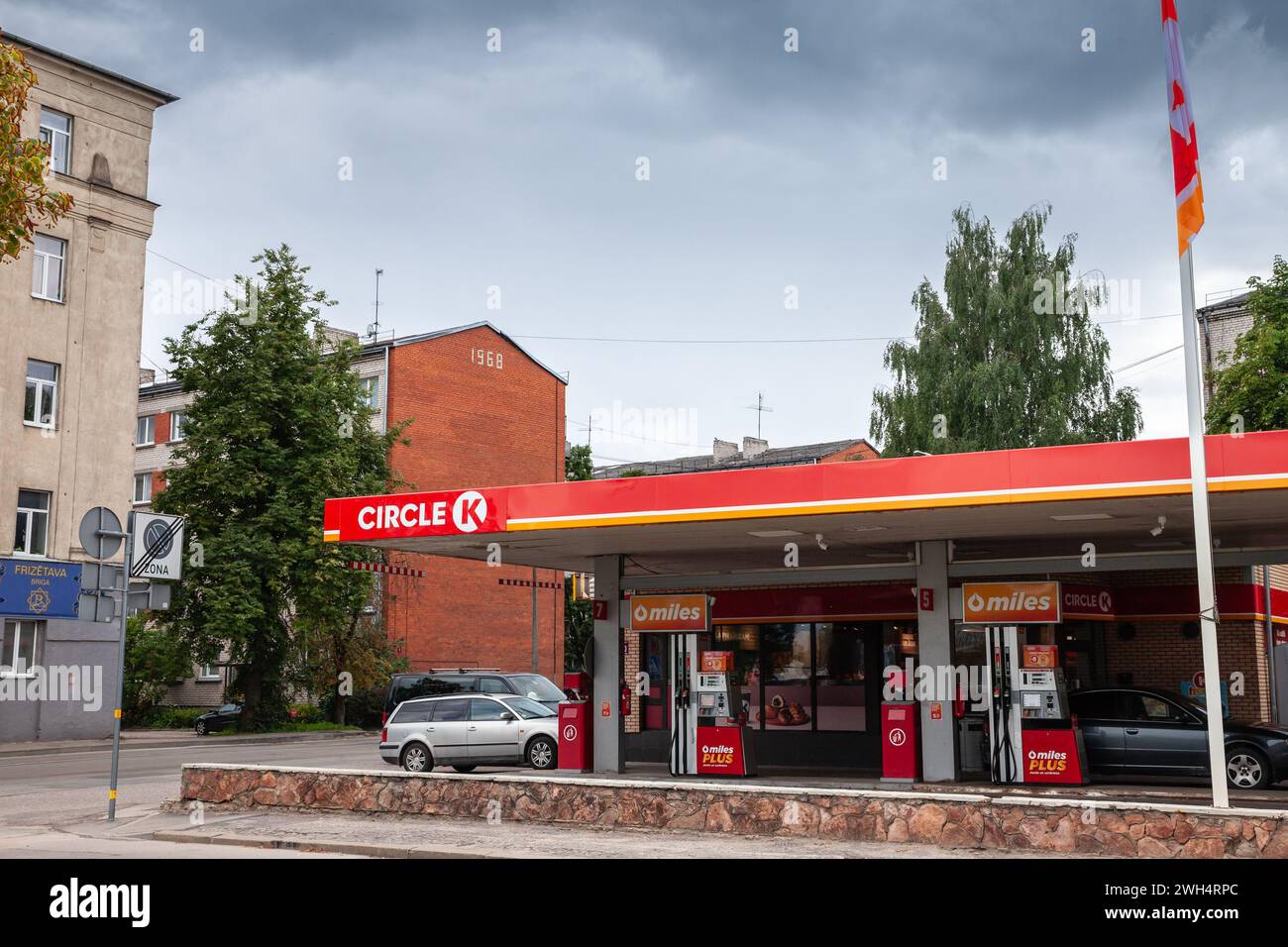 Picture of the Circle K sign on their gas station in Riga Latvia ...