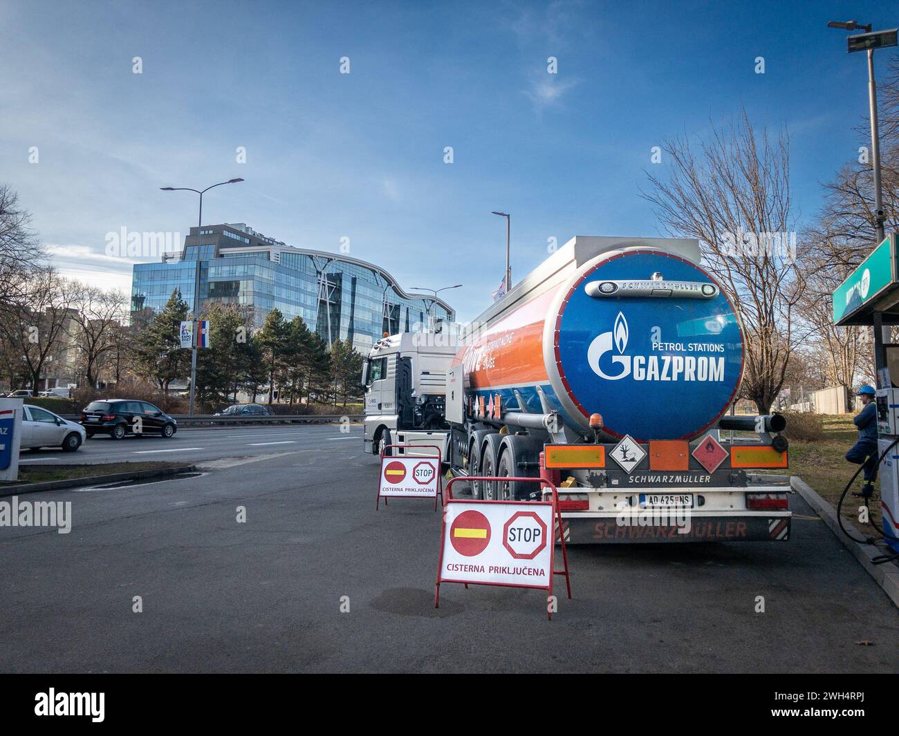 Gazprom truck hi-res stock photography and images - Alamy