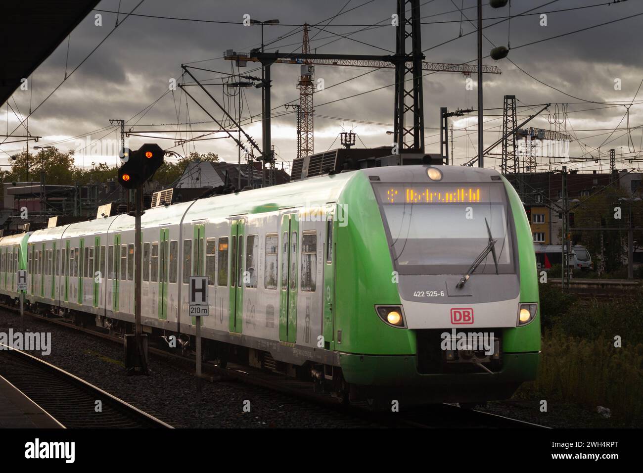 Picture of an S-Bahn train from S-Bahn Rhine Rhur passing by Dusseldorf ...