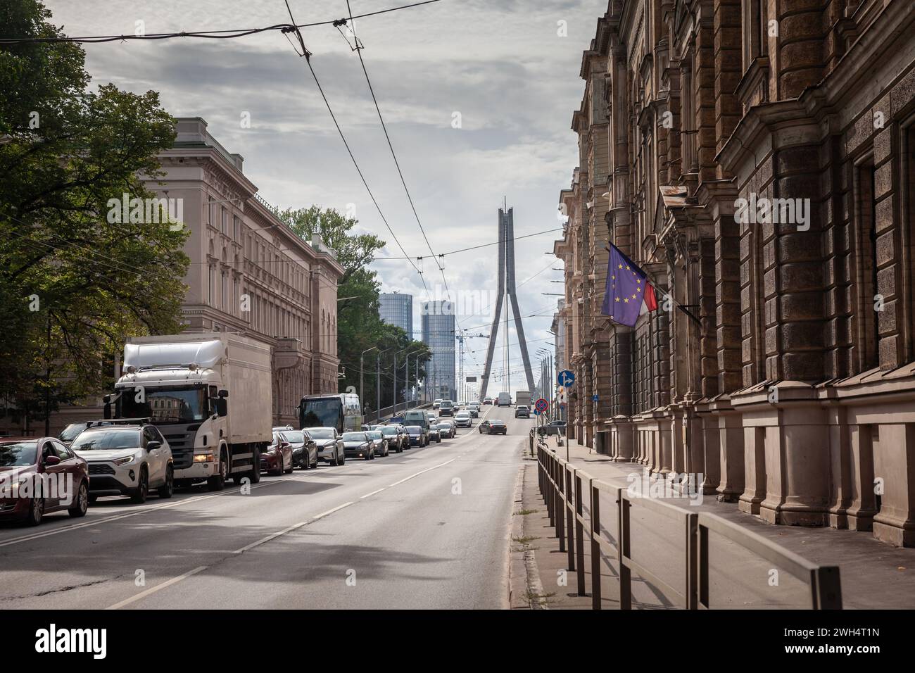 Riga traffic jam hi-res stock photography and images - Alamy