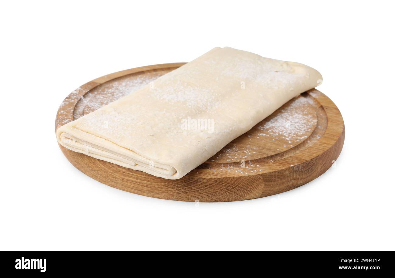 Uncooked puff pastry on baking hi-res stock photography and images - Alamy