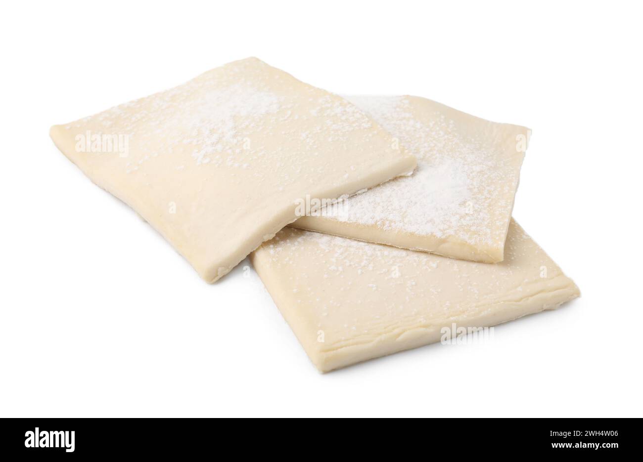 Puff pastry on wooden Cut Out Stock Images & Pictures - Alamy