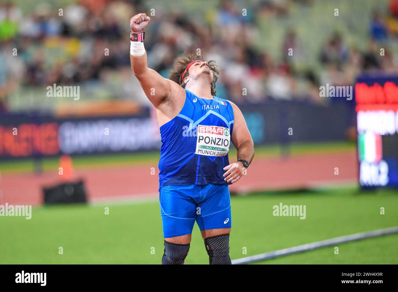Nick Ponzio (Italy). Shot Put. European Championships Munich 2022 Stock ...