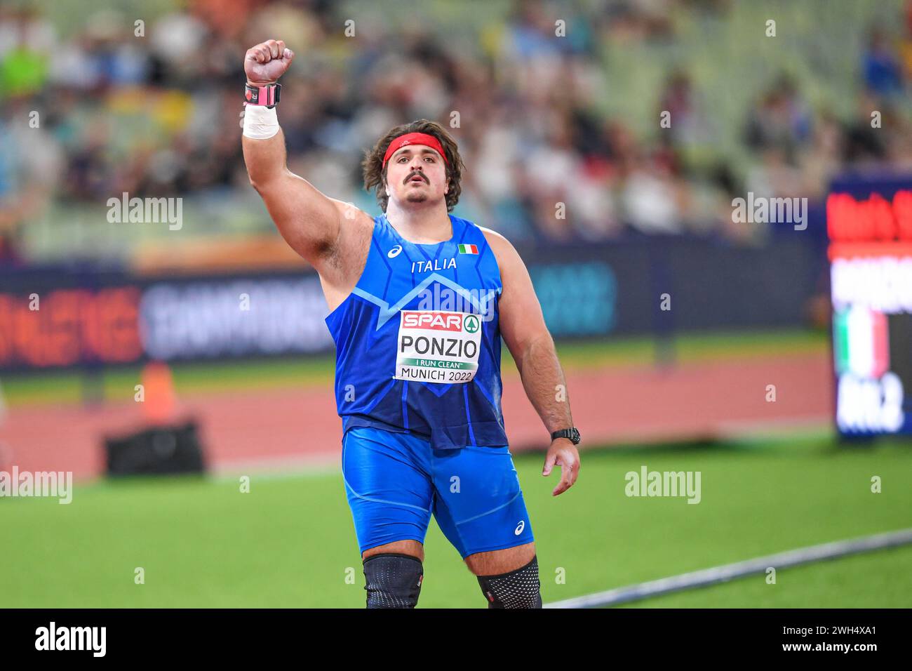 Nick Ponzio (Italy). Shot Put. European Championships Munich 2022 Stock ...
