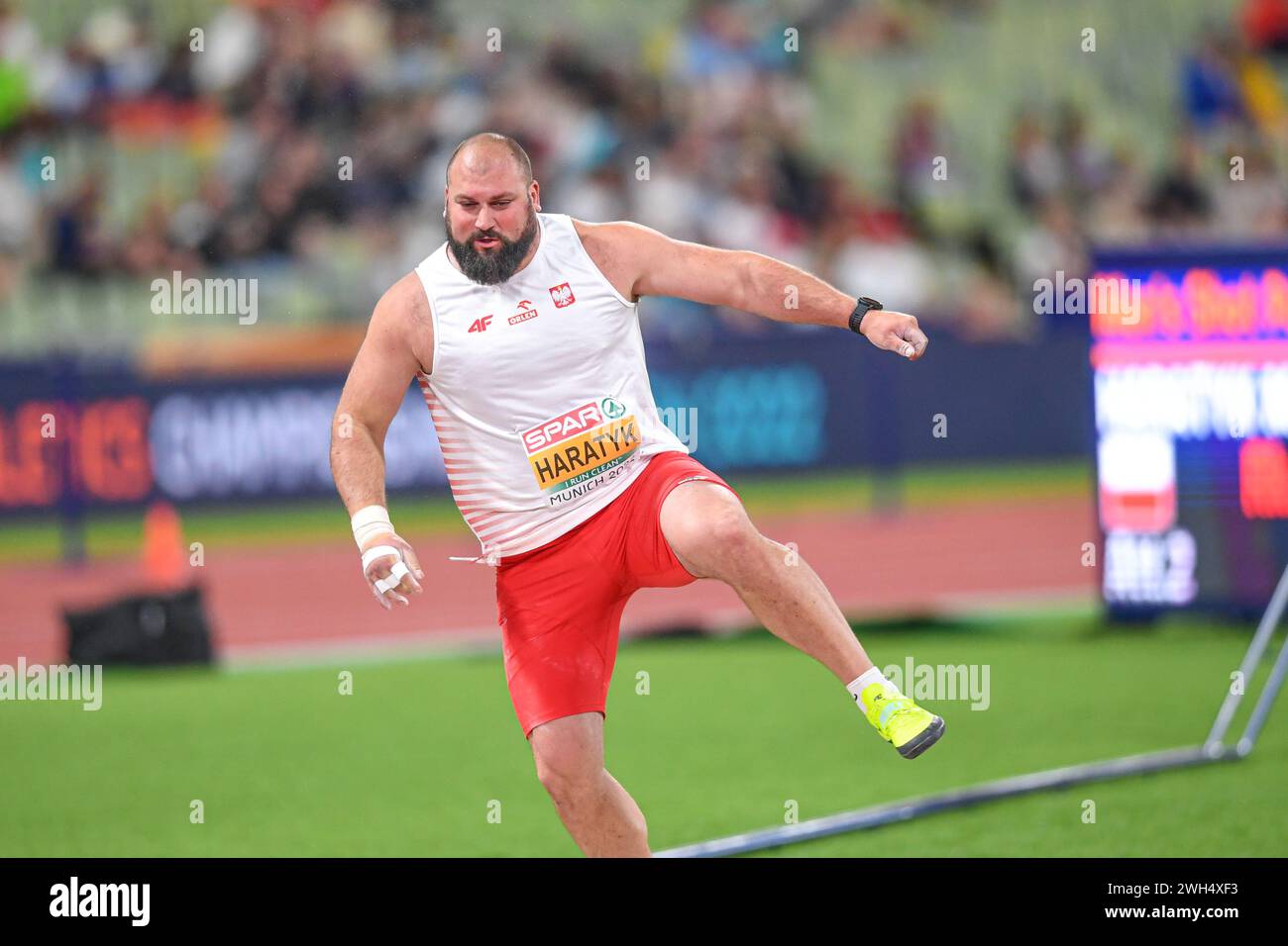 Michal Haratyk (Poland). Shot Put. European Championships Munich 2022 ...