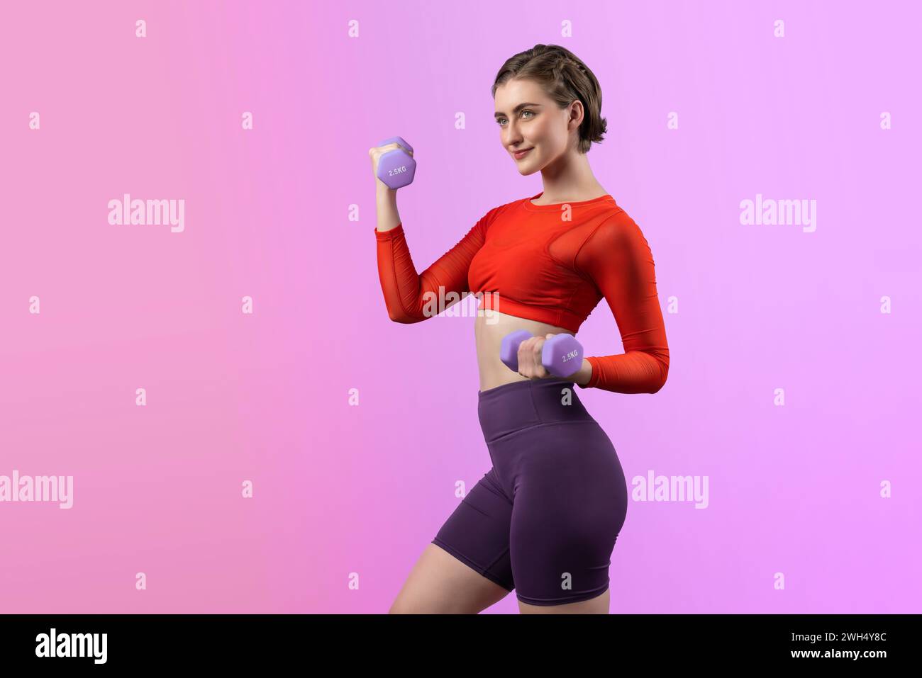 Bodybuilder full length woman posing hi-res stock photography and ...