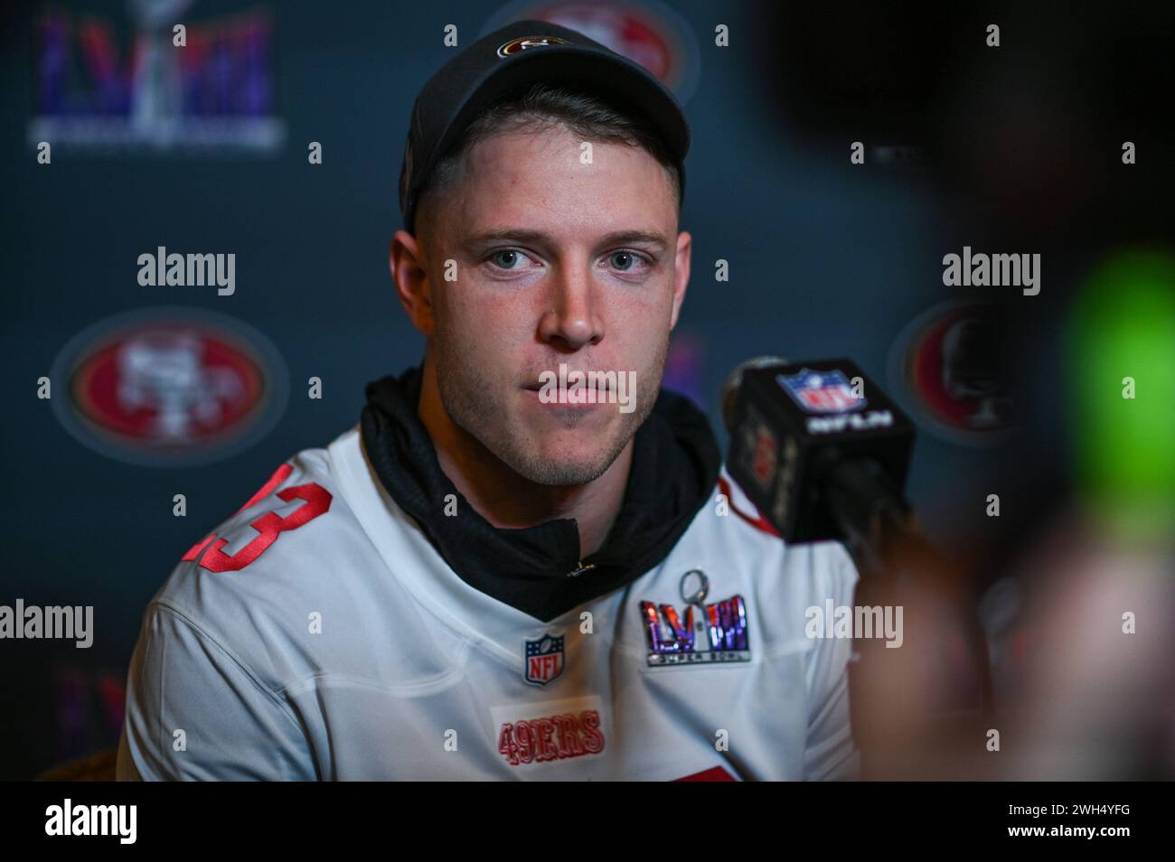 Las Vegas, USA. 07th Feb, 2024. San Francisco 49ers running back #23 ...