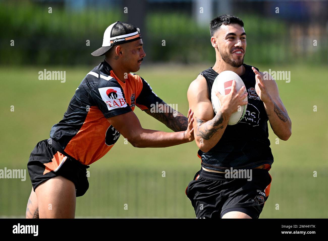 Sydney, Australia. 08th Feb, 2024. Jayden Sullivan (left) and Charlie ...