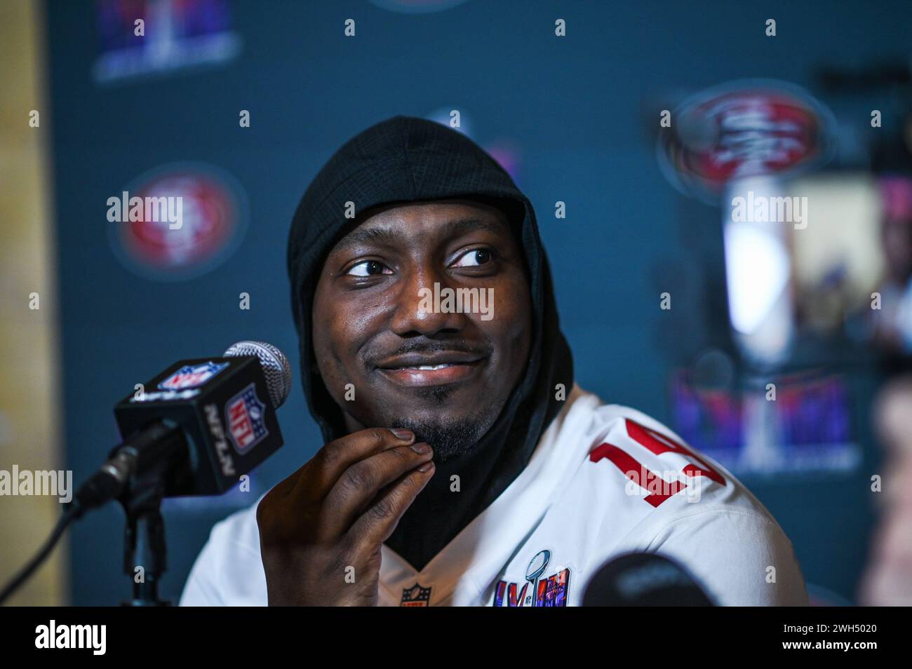 Las Vegas, USA. 07th Feb, 2024. San Francisco 49ers wide receiver #19 ...