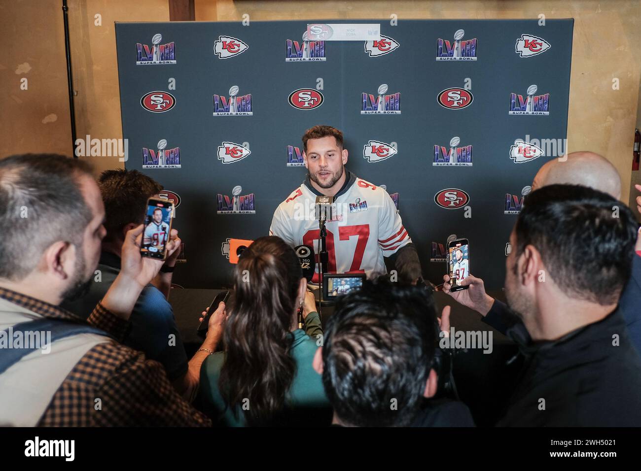 Las Vegas, USA. 07th Feb, 2024. San Francisco 49ers defensive lineman ...