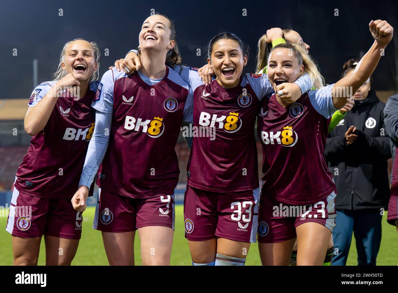 Crawley, UK. 7th February 2024. Sarah Mayling, Anna Patten, Maz Pacheco ...