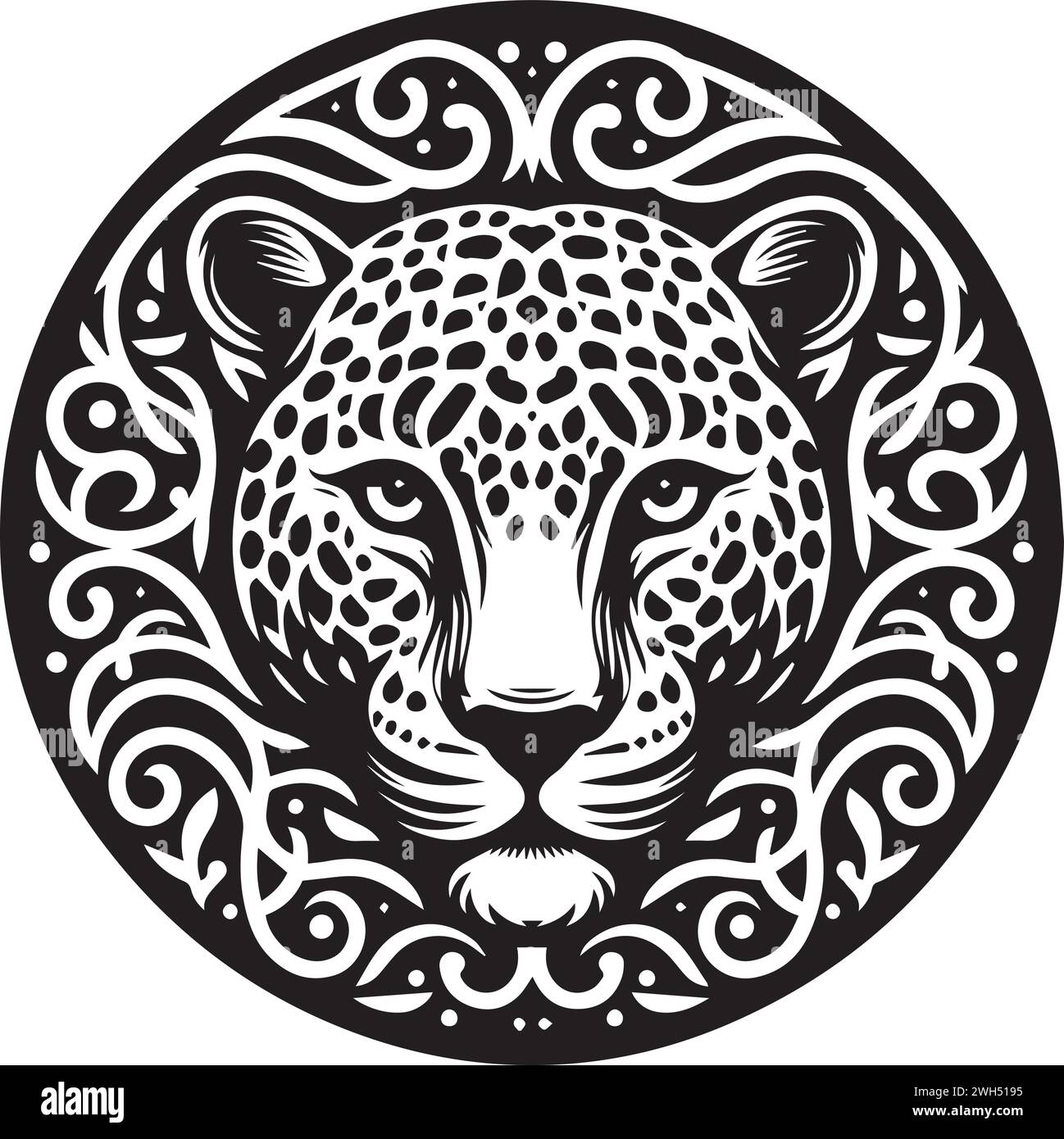 Leopard design vector files Stock Vector Image & Art - Alamy