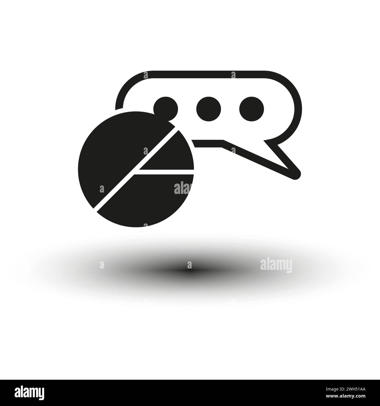 Conversation message icon. Vector illustration. EPS 10 Stock Vector ...