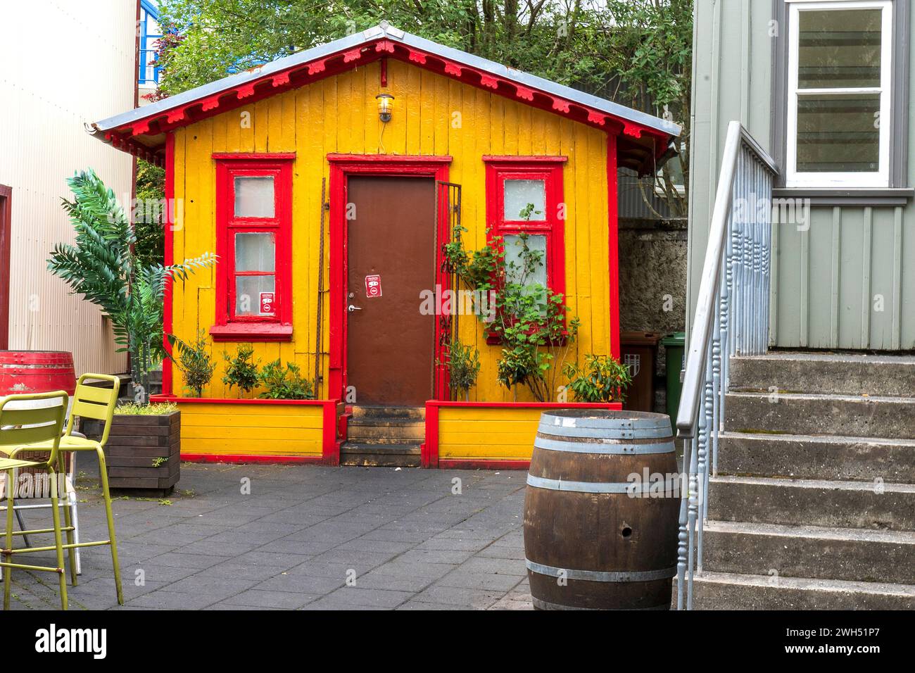 Colorful residential buildings in Reykjavik, Iceland Stock Photo - Alamy