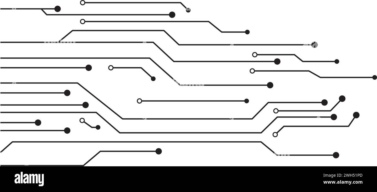 High tech digital circuit Black and White Stock Photos & Images - Alamy
