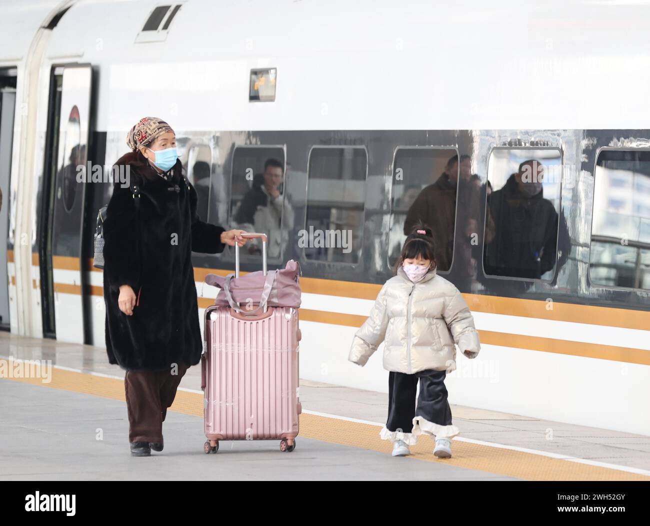 **CHINESE MAINLAND, HONG KONG, MACAU AND TAIWAN OUT** Yichuan railway ...