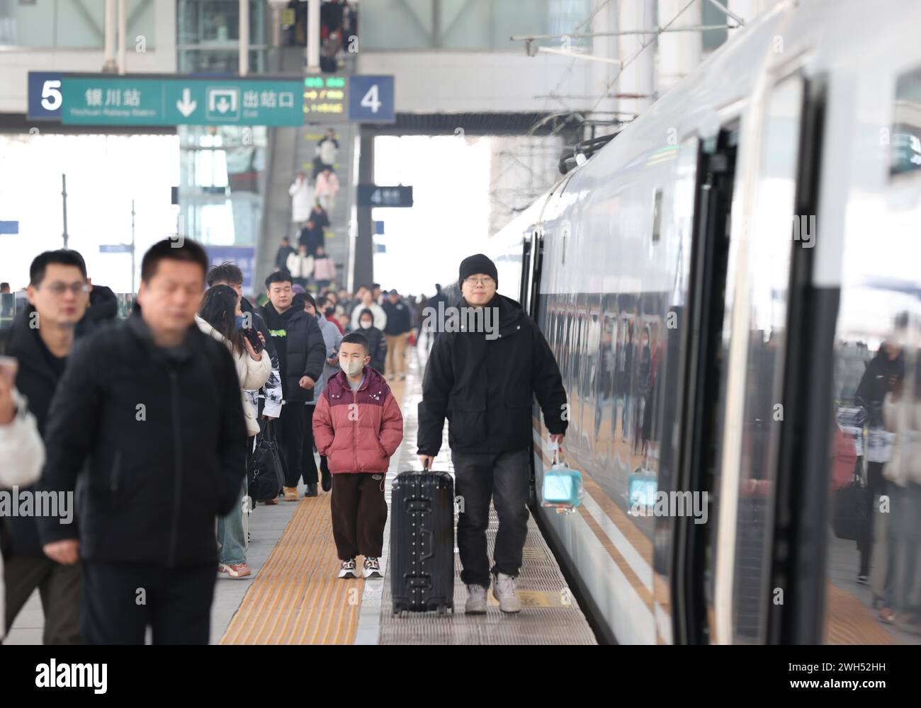 **CHINESE MAINLAND, HONG KONG, MACAU AND TAIWAN OUT** Yichuan railway ...