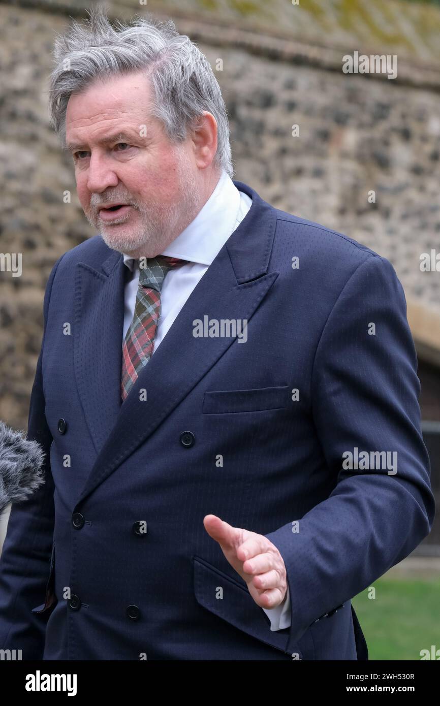 London, UK. MP for Brent North, Barry Gardiner is interviewed on ...