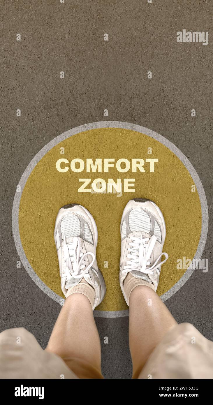 Comfort zone concept text hi-res stock photography and images - Alamy