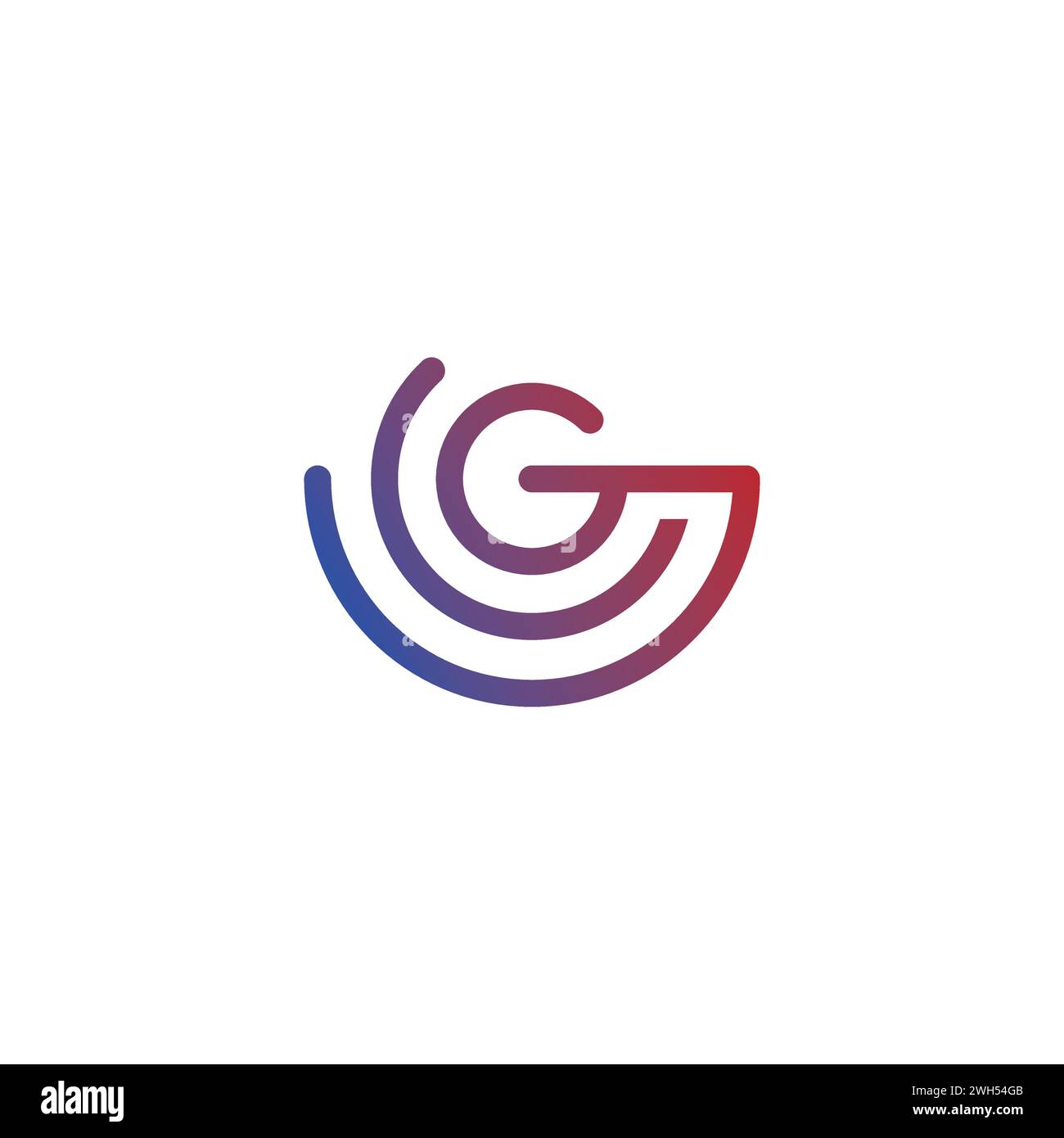 Letter g for digital vector logo Cut Out Stock Images & Pictures - Alamy